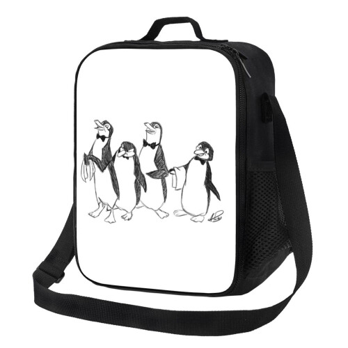Kids Lunch Bag Penguins From Mary Poppins Sketch Insulated Tote Box for ...