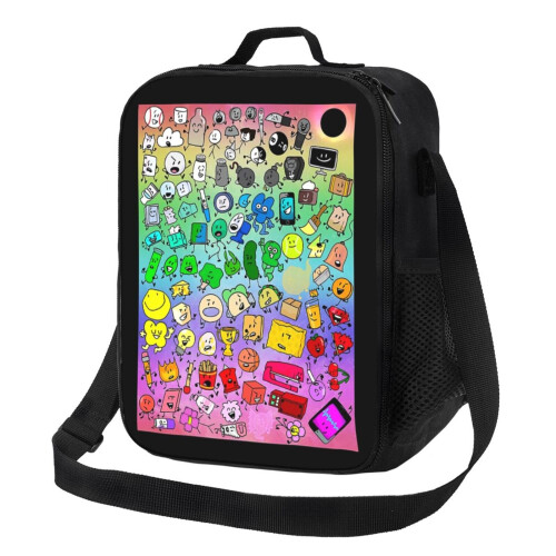 Kids Lunch Bag BFDI Inanimate Insanity All Characters (Rainbow ...
