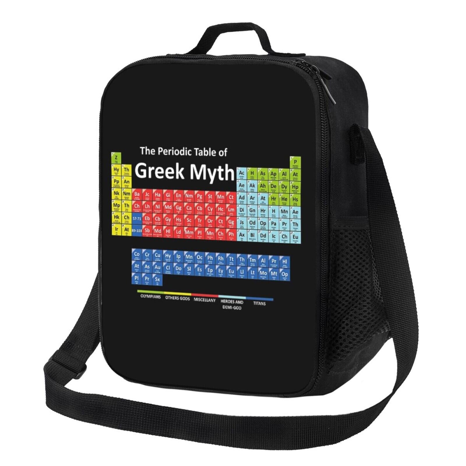 Kids Lunch Bag Periodic Table Of Greek Mythology Insulated Tote Box for ...
