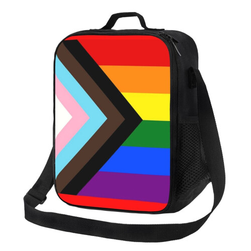 Kids Lunch Bag Progress Pride Flag Insulated Tote Box for Girls Boys ...