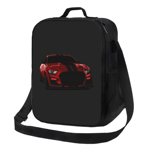 Kids Lunch Bag Ford Mustang Shelby GT500 Insulated Tote Box for Girls ...