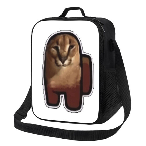 Kids Lunch Bag Floppa Among Us Insulated Tote Box for Girls Boys Back ...