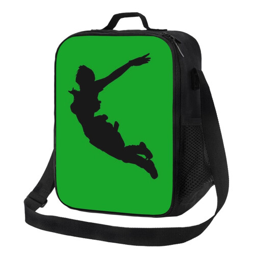 Kids Lunch Bag LARA CROFT SILHOUETTE SWAN DIVE (Tomb Raider Legend ...