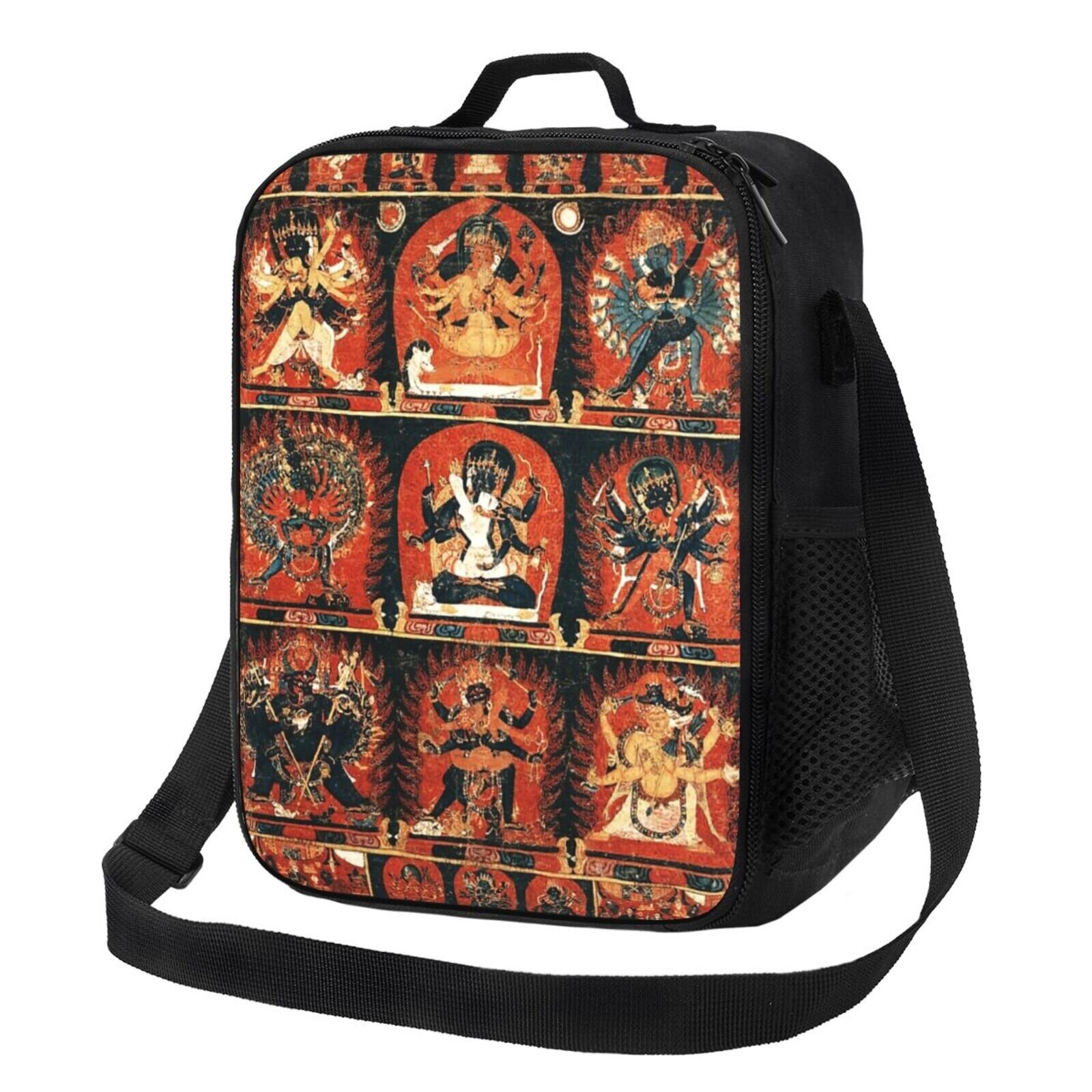 Kids Lunch Bag Buddhist Tantric Deity Thangka Insulated Tote Box for ...