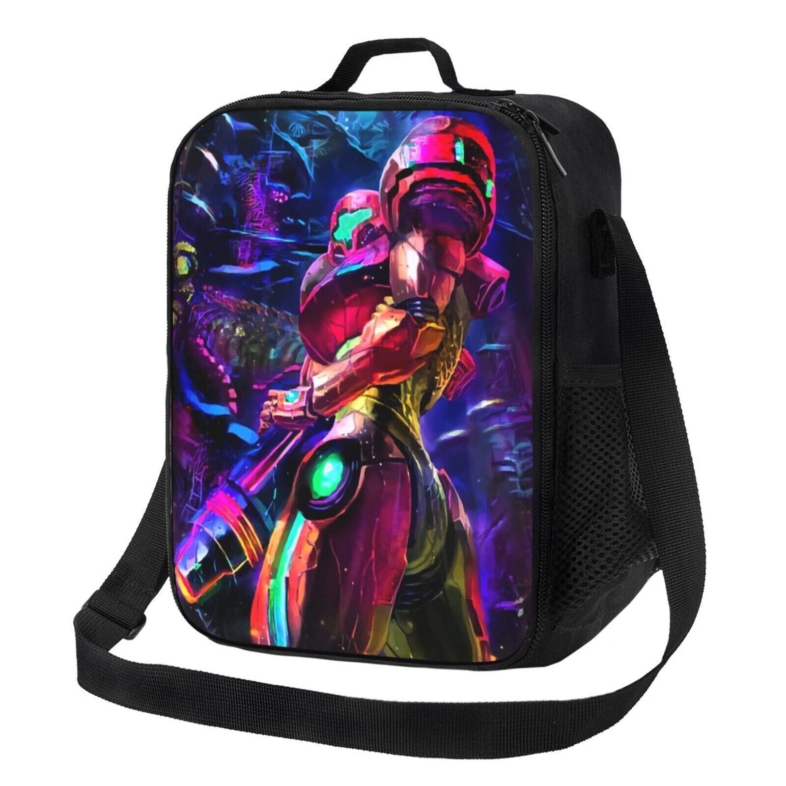 Kids Lunch Bag Samus Aran Metroid Insulated Tote Box for Girls Boys ...