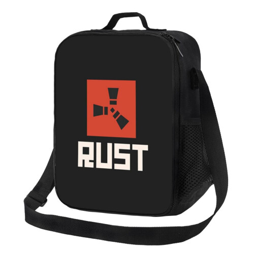 Kids Lunch Bag RUST Game Logo Insulated Tote Box for Girls Boys Back to ...