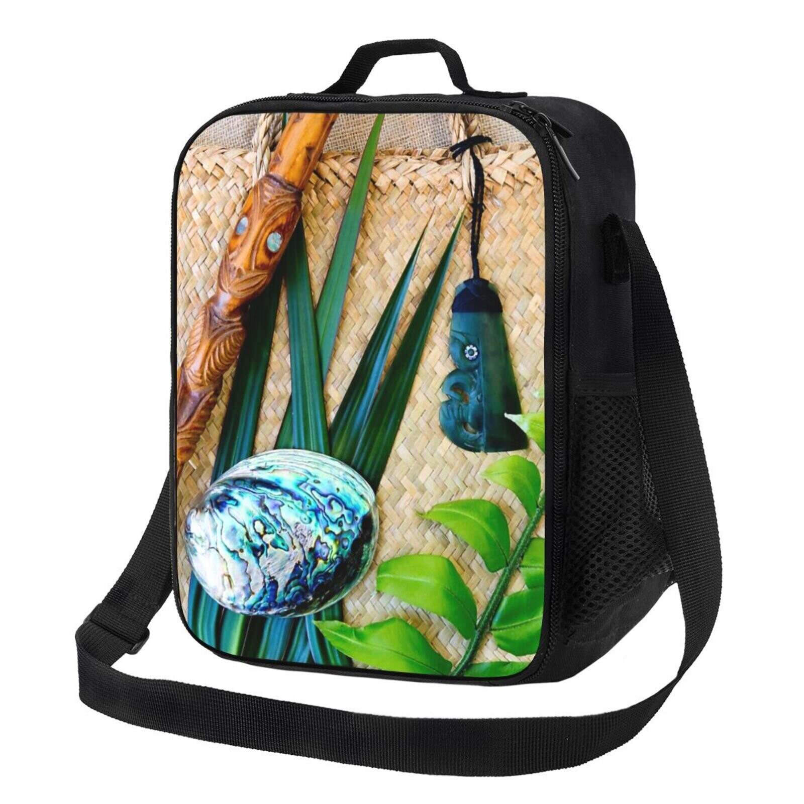 Kids Lunch Bag NZ Maori Theme - Toki Tiki Greenstone And Tokutoku ...
