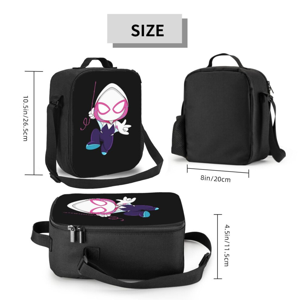 Kids Lunch Bag Cartoon Spider Ghost, Cute Baby Spidey Girl, Grl Pwr ...