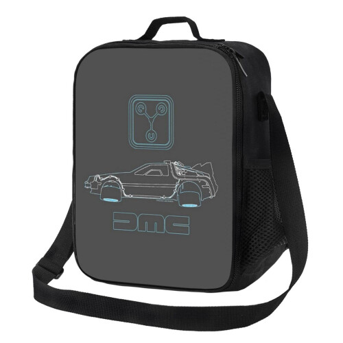 Kids Lunch Bag Delorean And Fluxacitor - Back To The Future Insulated ...
