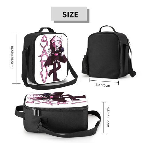Kids Lunch Bag Fnf Sarv Friday Night Funkin Insulated Tote Box for ...
