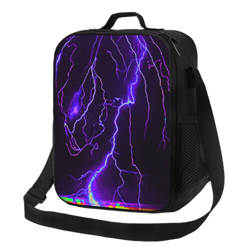 Kids Lunch Bag IT's Coming Predator Lightning Silhouette Insulated Tote ...