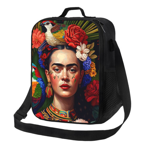 Kids Lunch Bag Frida Kahlo Insulated Tote Box for Girls Boys Back to ...