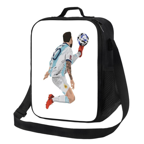 Kids Lunch Bag Messi - Lionel Messi Ball Insulated Tote Box for Girls ...