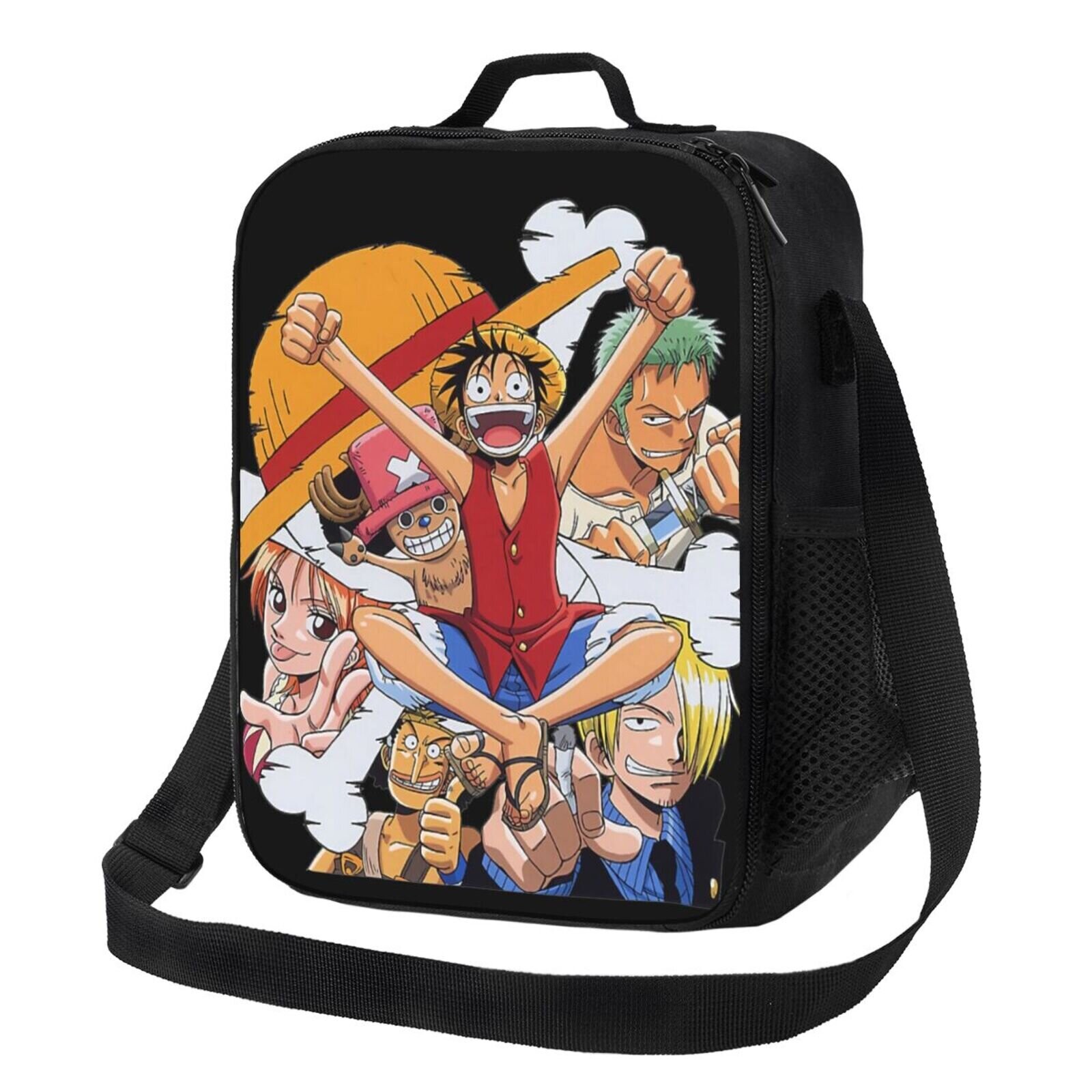 Kids Lunch Bag One Piece Zoro Luffy Insulated Tote Box for Girls Boys ...