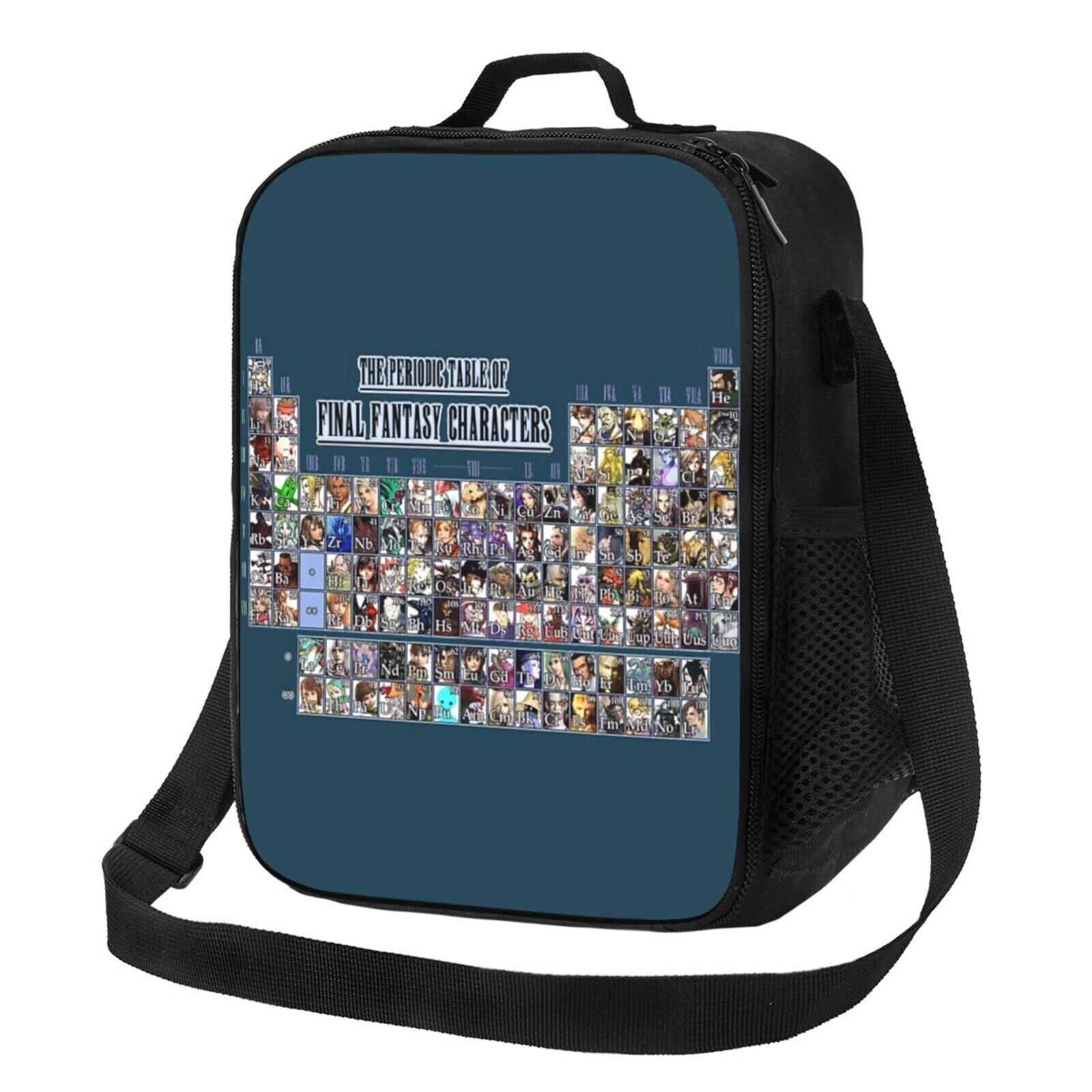 Kids Lunch Bag The Periodic Table Of Final Fantasy Characters Insulated ...