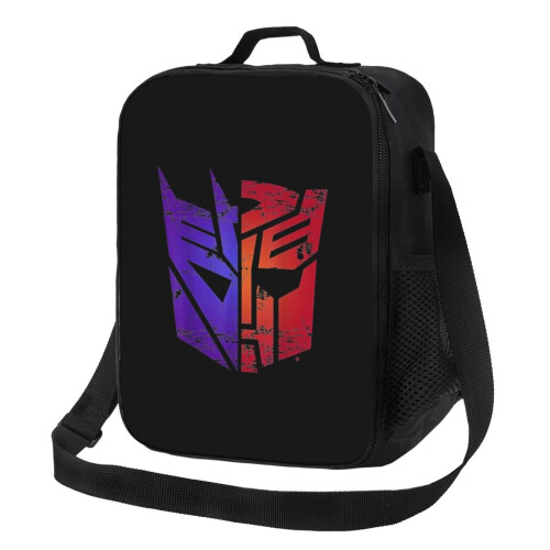 Kids Lunch Bag Transformers Decepticon Autobot Split Logo Insulated ...