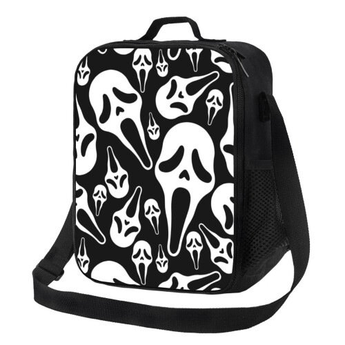 Kids Lunch Bag Ghostface Repeat V2 Insulated Tote Box for Girls Boys ...