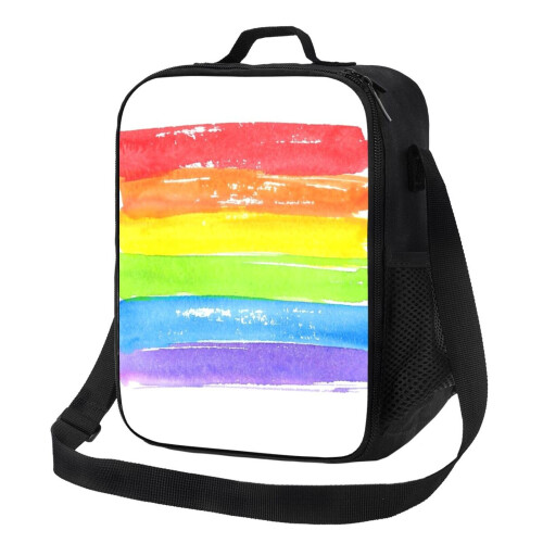 Kids Lunch Bag LGBT Parade Flag, Gay Pride Symbol Insulated Tote Box ...
