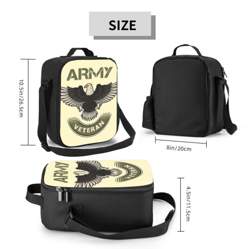 Kids Lunch Bag US Army ,Proud Army Veteran ,United States Army ...