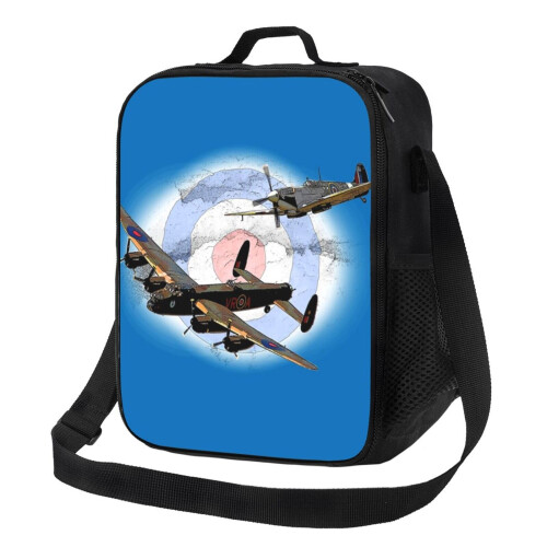 Kids Lunch Bag SPITFIRE AND LANCASTER Aircraft Insulated Tote Box for ...