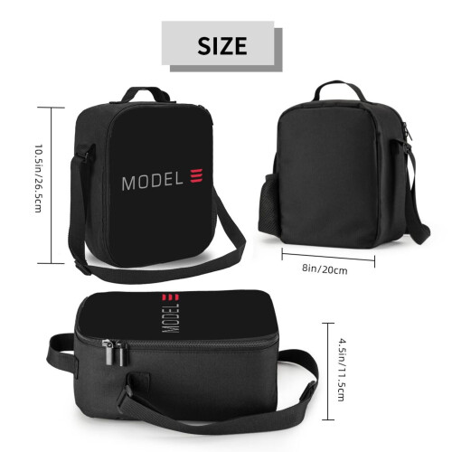 Kids Lunch Bag Tesla #model3 Insulated Tote Box for Girls Boys Back to ...