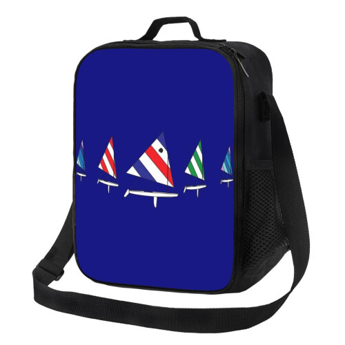Kids Lunch Bag Sunfish Sailboats Racing Insulated Tote Box for Girls ...