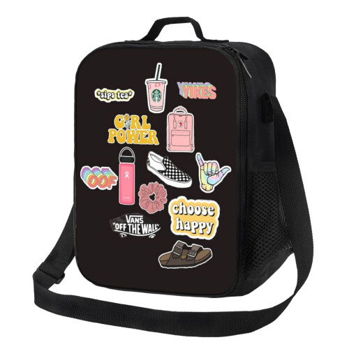 Kids Lunch Bag VSCO Girls Starter Pack Insulated Tote Box for Girls ...