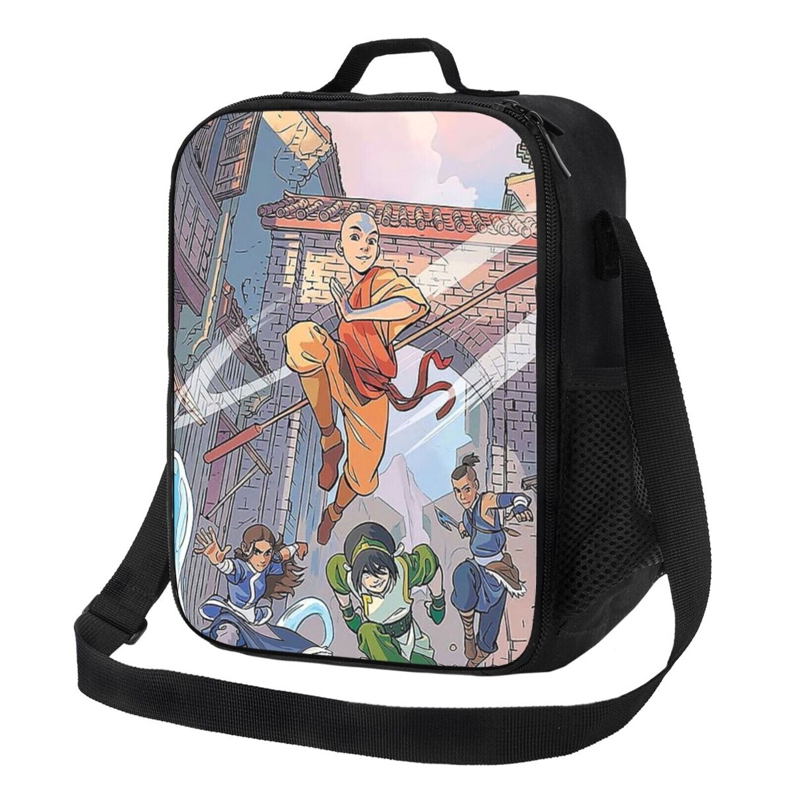 Kids Lunch Bag Design Avatar Aang Insulated Tote Box for Girls Boys ...