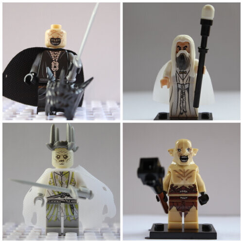 Lord Of The Rings Hobbit Mini Toy Action Figures Saruman Sauron Azog on ...