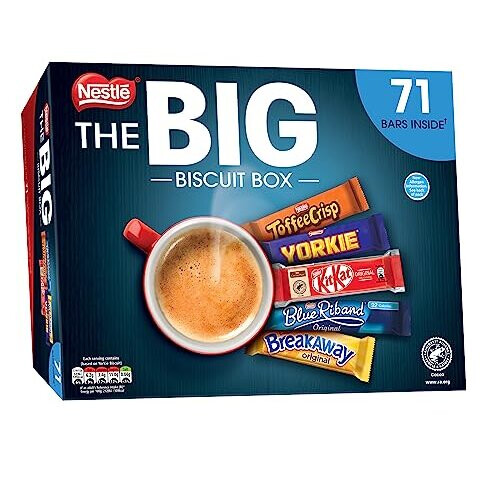 Nestle - The Big Biscuit Box, 71 x Chocolate Bars – Kit Kat, Yorkie ...