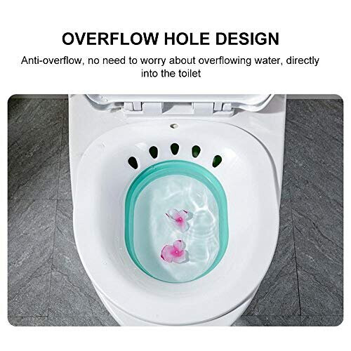 Sitz Bath Tub Over The Toilet,Foldable Steam Seat, Personal Washing ...