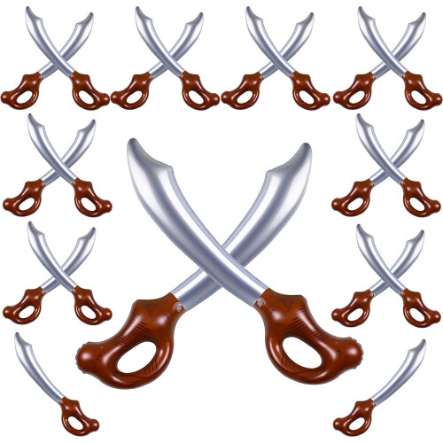 Rcanedny 20 Pieces Inflatable Pirate Sword Inflatable Swords Pirate ...