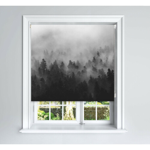 (150 cm Width x 140 cm Drop) Lister Cartwright Misty Forest Design ...