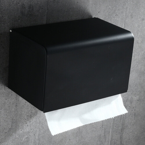 (a-style 3 black) Bathroom Paper Holder Aluminum Black Bathroom Paper ...