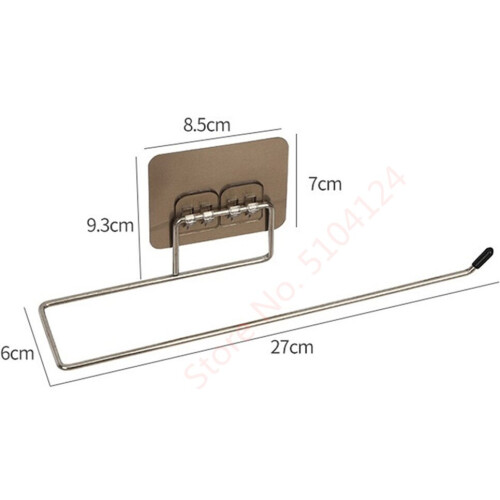 (a-Paper rack silver) Self-Stick Toilet Paper Holder Wall Mount For ...