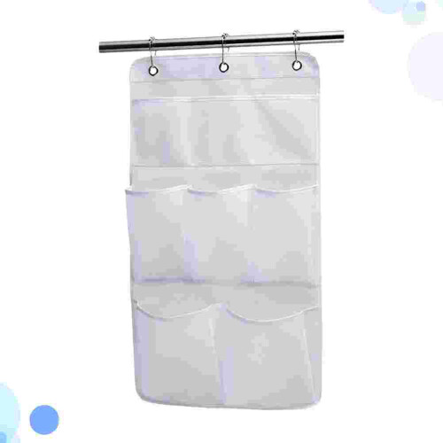 Hanging Shower Organizer Wall Storage Toy Bathroom Mesh Bath Pouch ...