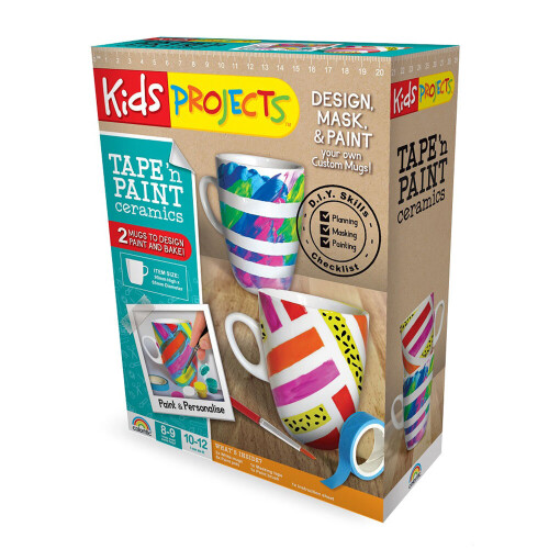 Colorific Kids Projects Tape 'N Paint Ceramics Craft Kit on OnBuy