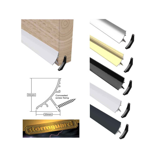 Stormguard Concealed Rain Water Weather Deflector Bar 914mm Door Drip ...