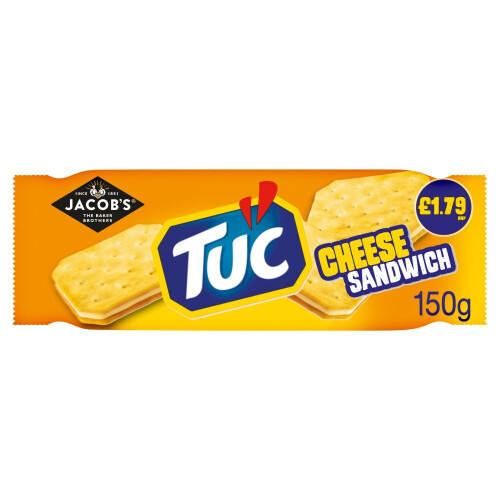 Jacob's TUC Cheese Sandwich Biscuits 150g ( Pack of 12 ) on OnBuy