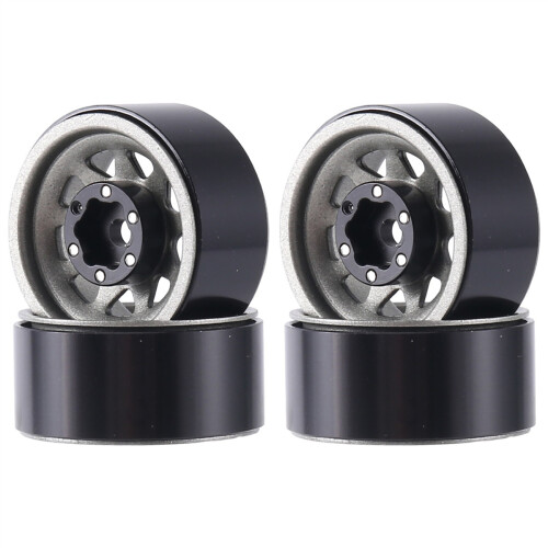 1 IN Beadlock Wheel Rim Deep Dish Negative Offset 3.78mm Hub for 1/18 1/24 RC Crawler Car Axial ...