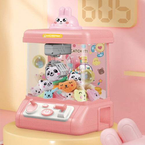 Cartoon Automatic Doll Machine Operated Electric Play Claw Game Machine ...