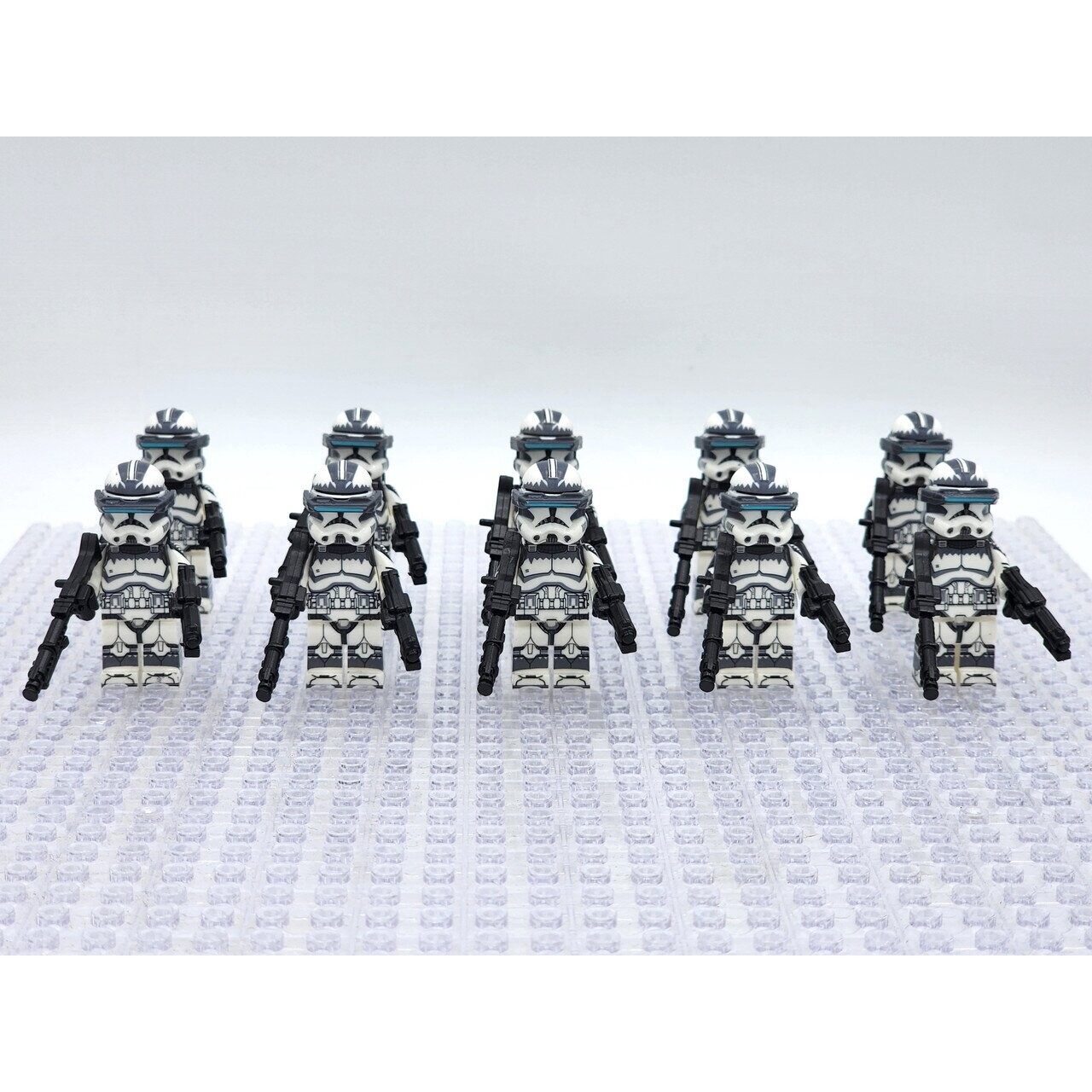 (104th Wolfpack Clone Trooper) Star Wars 501st Captain Rex Jesse Echo Clone Troopers Army Set ...