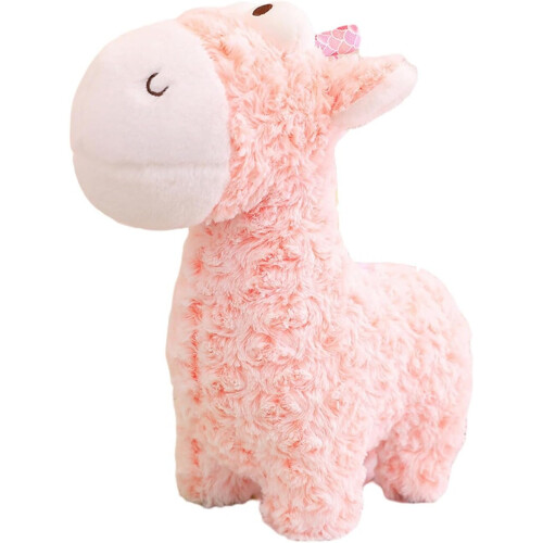 Cute Giraffe Plush Doll,Soft PP Cotton Filled Fuzzy Cartoon Deer ...