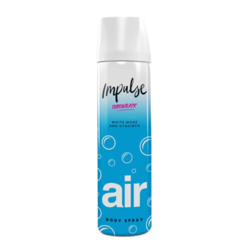 Impulse Air Body Spray Retro 1990s White Moss and Hyacinth 75ml on OnBuy