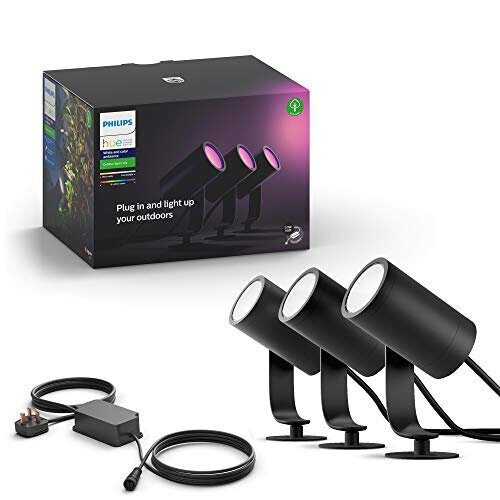 Philips Hue Lily White and Colour Ambiance LED Outdoor Smart Light ...