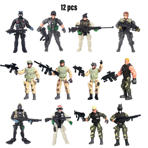 Special Forces Army Men Combat Swat Soldier Action Figures Toy Body ...
