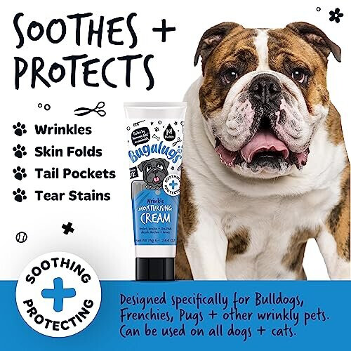 BUGALUGS Wrinkle paste for Bulldogs, French Bulldogs, wrinkly dogs ...