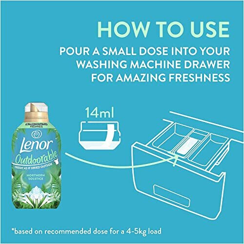 Lenor Outdoorable Fabric Conditioner 35 Washes, 490Ml, Northern Solstice - Ultra Concentrated ...