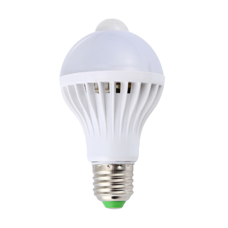 E27 5W 7W 9W Motion Sensor LED Bulb PIR Infrared Human Induction Home ...