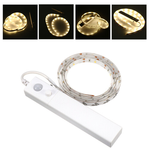 Battery Operated 1M LED Wireless PIR Motion Sensor Wardrobe Cabinet ...